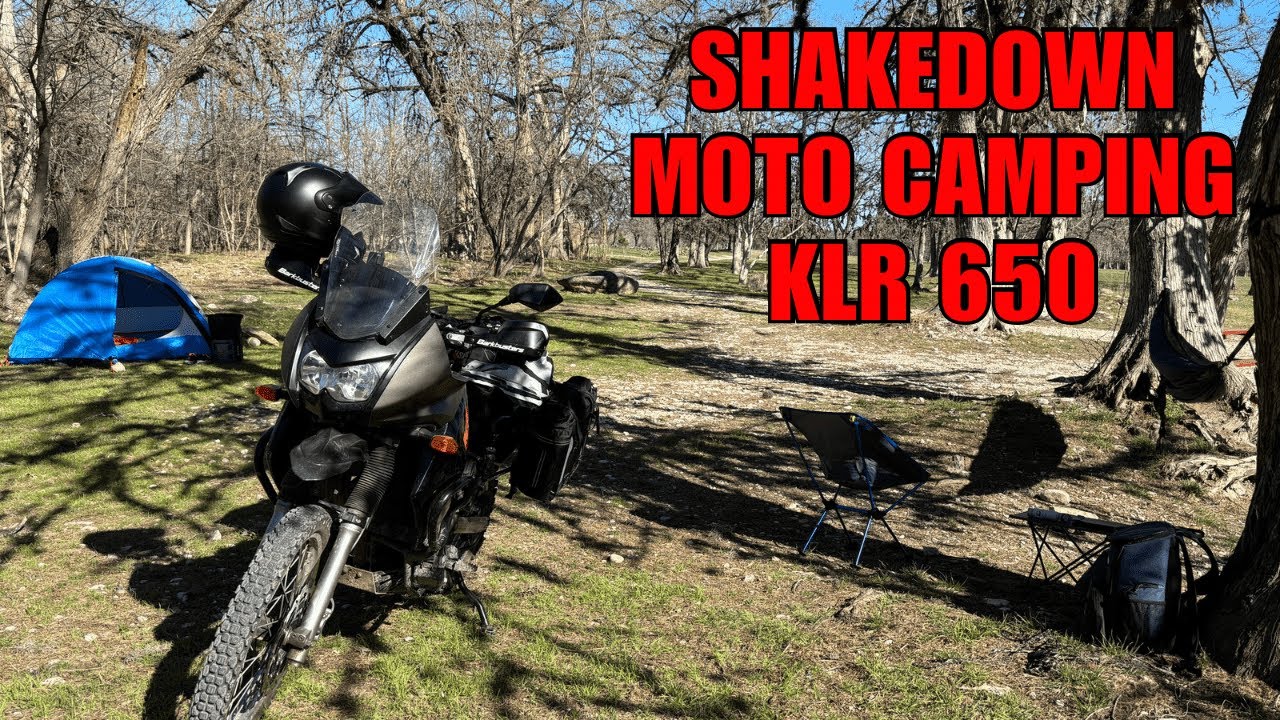 Moto Camping on my KLR 650 - YouTube