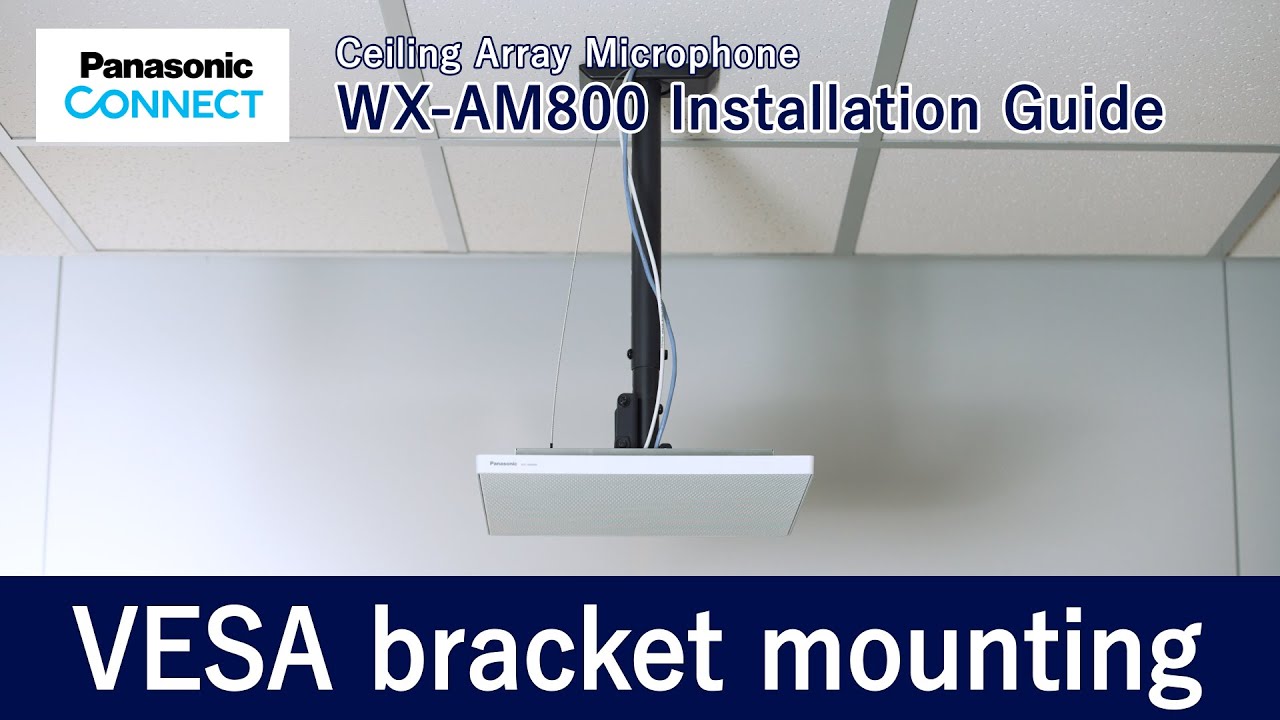 Installation Guide: Ceiling Array Microphone VESA Bracket - YouTube