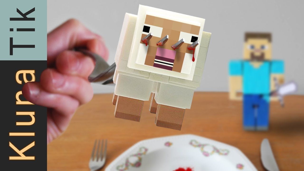 MINECRAFT STEVE FOR DINNER!! - รับประทาน - มายคราฟ - YouTube