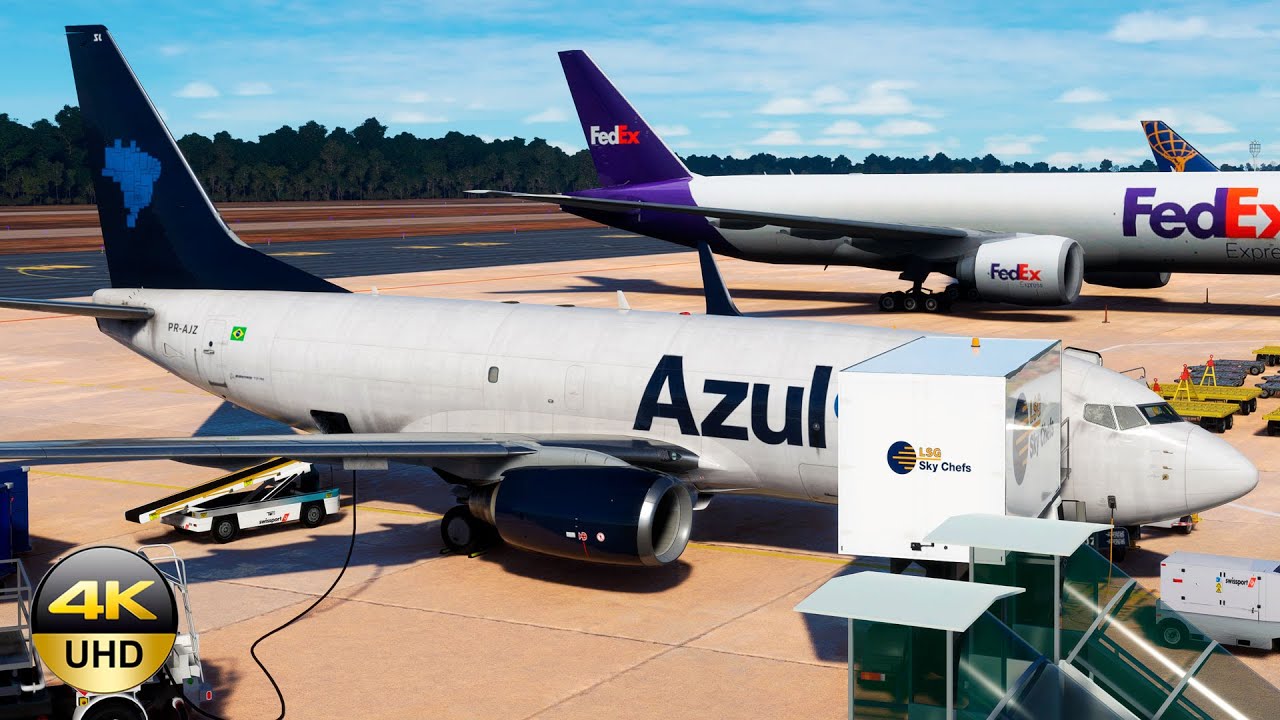 [4K] BOEING 737 DA AZUL DECOLANDO DE CAMPINAS | FLIGHT SIMULATOR 2020 ...