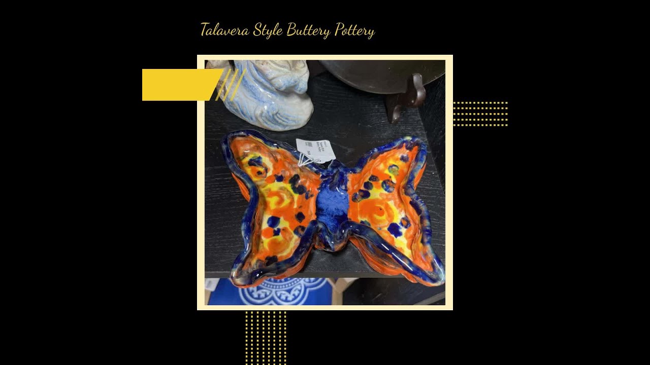 Talavera Style Buttery Pottery - YouTube