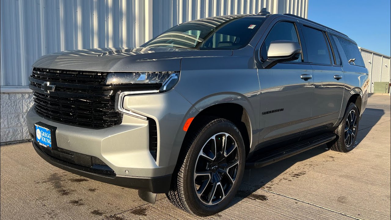 2024 Chevy Suburban RST Sterling Gray Metallic With Jet Black Interior ...