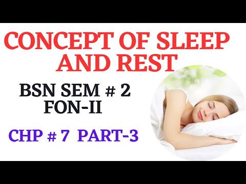 Concept Of Sleep and Rest | FON-II Chp # 7 Part-3 | Sleep Types | KMU ...