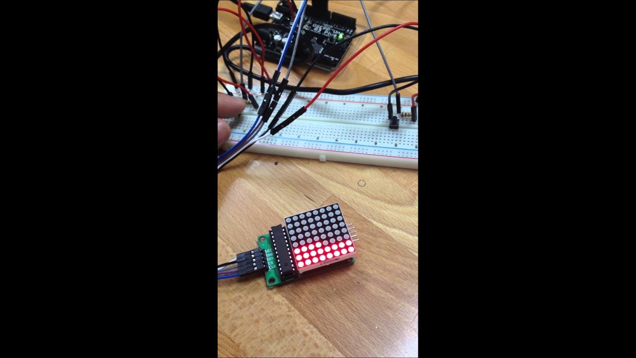 Arduino MAX7219 8x8 LED Matrix Ammo Counter - YouTube
