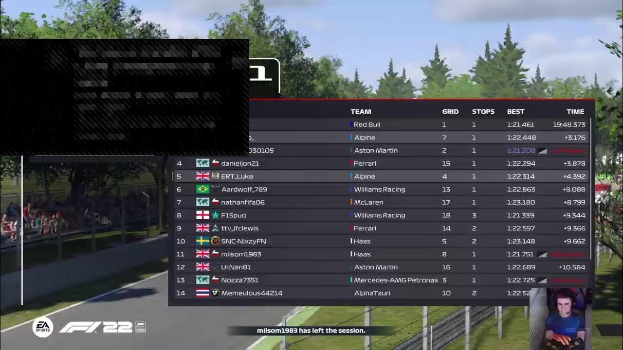 F1 22 JTL Practice Lobby - YouTube