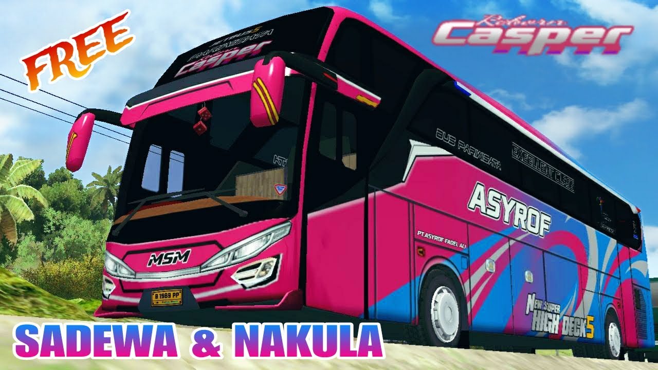 Share‼livery bus shd ori msm asyirof casper terbaru no pw | efek 3D ...