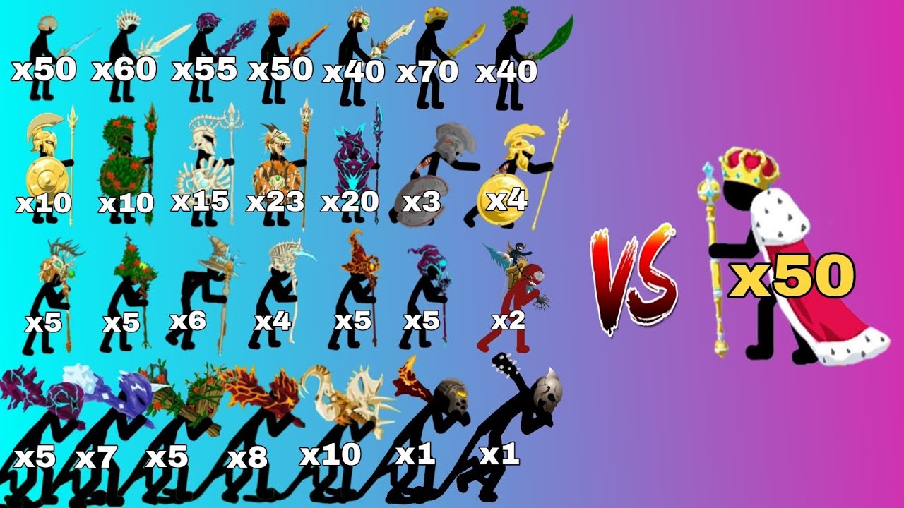 All Stick War Figures Can Defeat The King Zarek - Stick War Legacy ...