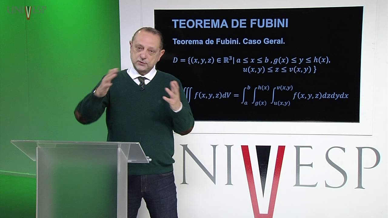 Cálculo e Geometria Analítica - aula 19 - Teorema de Fubini em três ...