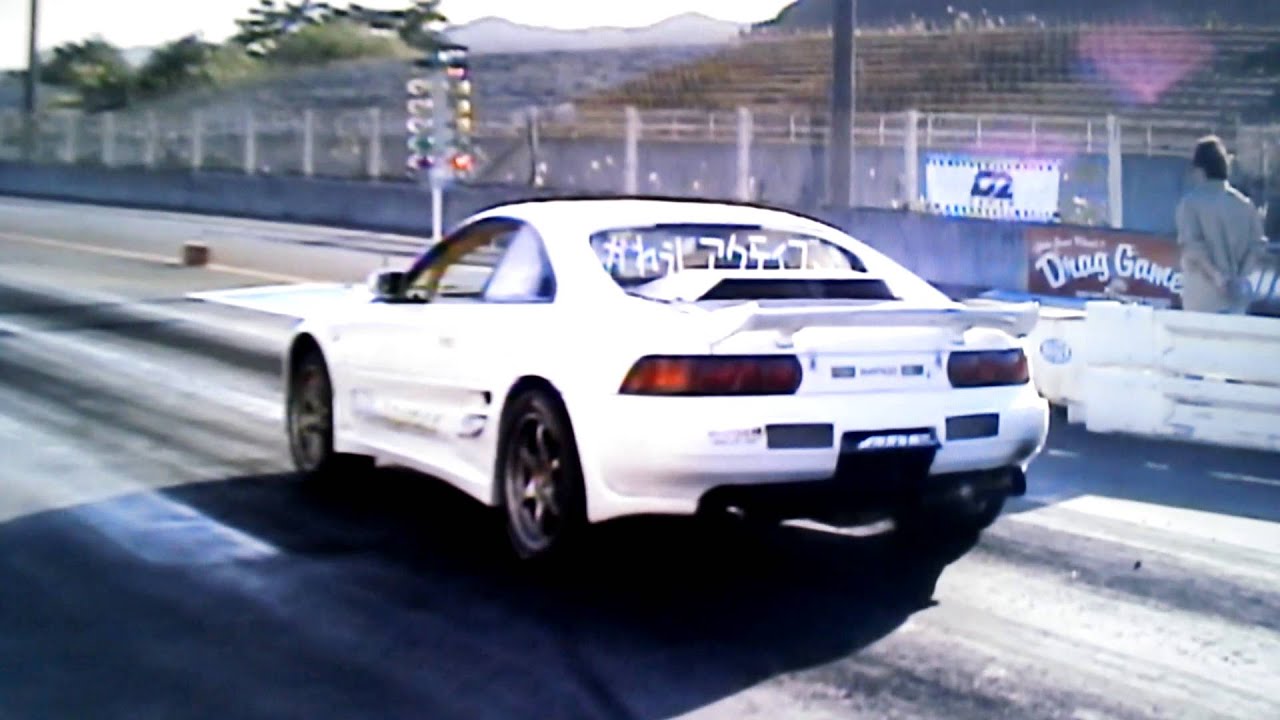 MR2 drag sw20 600hp @10.2@ さとるMR2 - YouTube