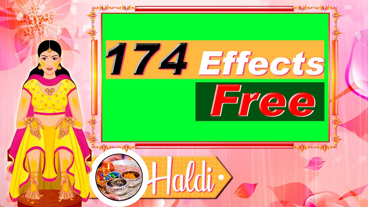 haldi green screen wedding effect || haldi frame green screen || haldi ...