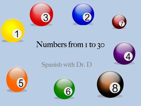 Spanish Numbers 1-30 - YouTube