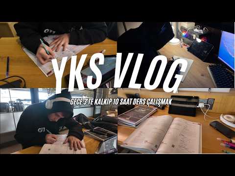 10 saat ders çalışmak, mezun yks günlüğüm, sessiz vlog #yks26