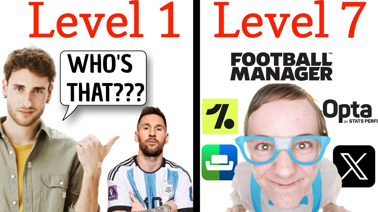 7 levels of football ADDICTION.... - YouTube