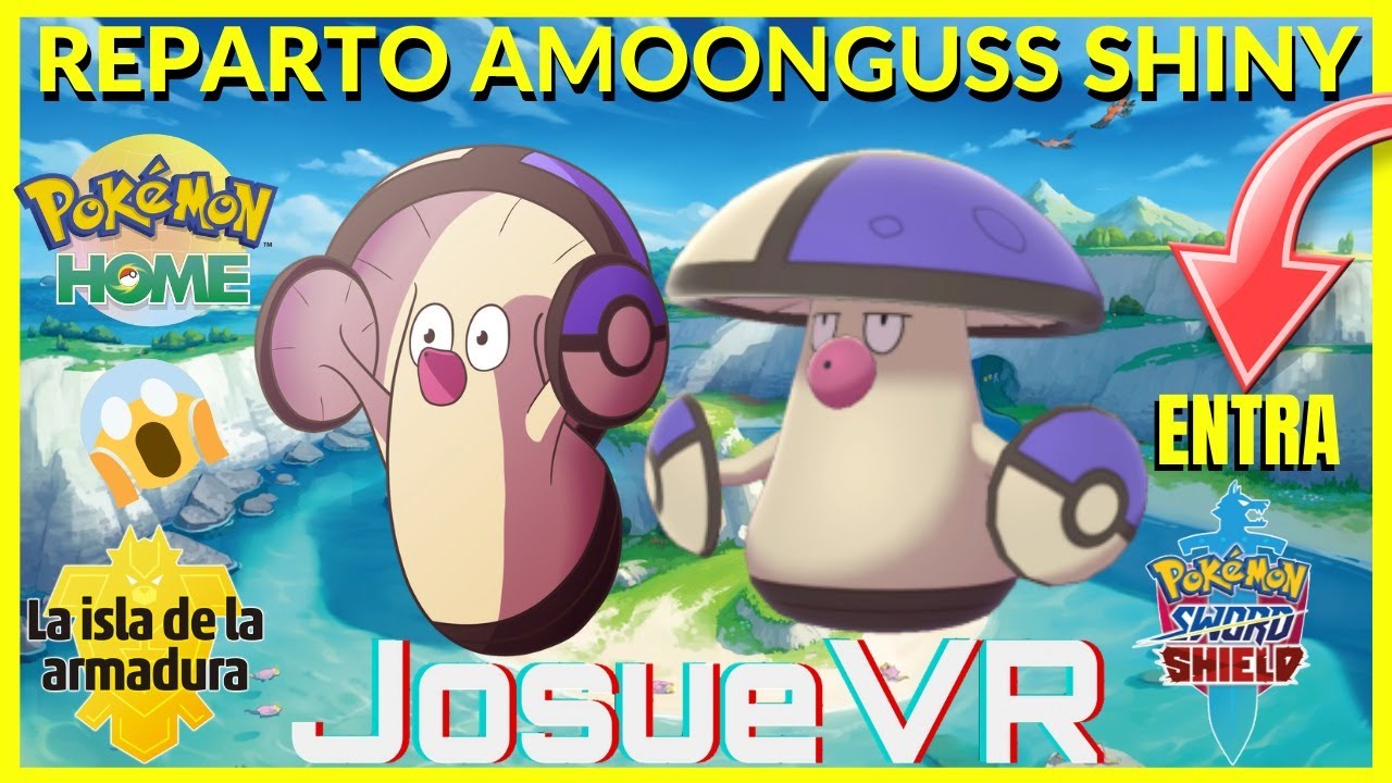 🔴REPARTO AMOONGUSS SHINY + LEGENDARIOS HOME🎁POKEMON⚔️ESPADA Y ESCUDO🛡 ...