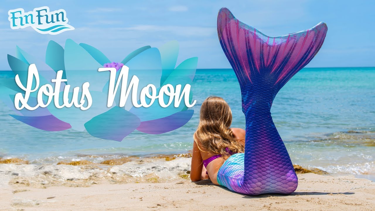 Lotus Moon Limited Edition Mermaid Tail | Fin Fun Mermaid Tails - YouTube