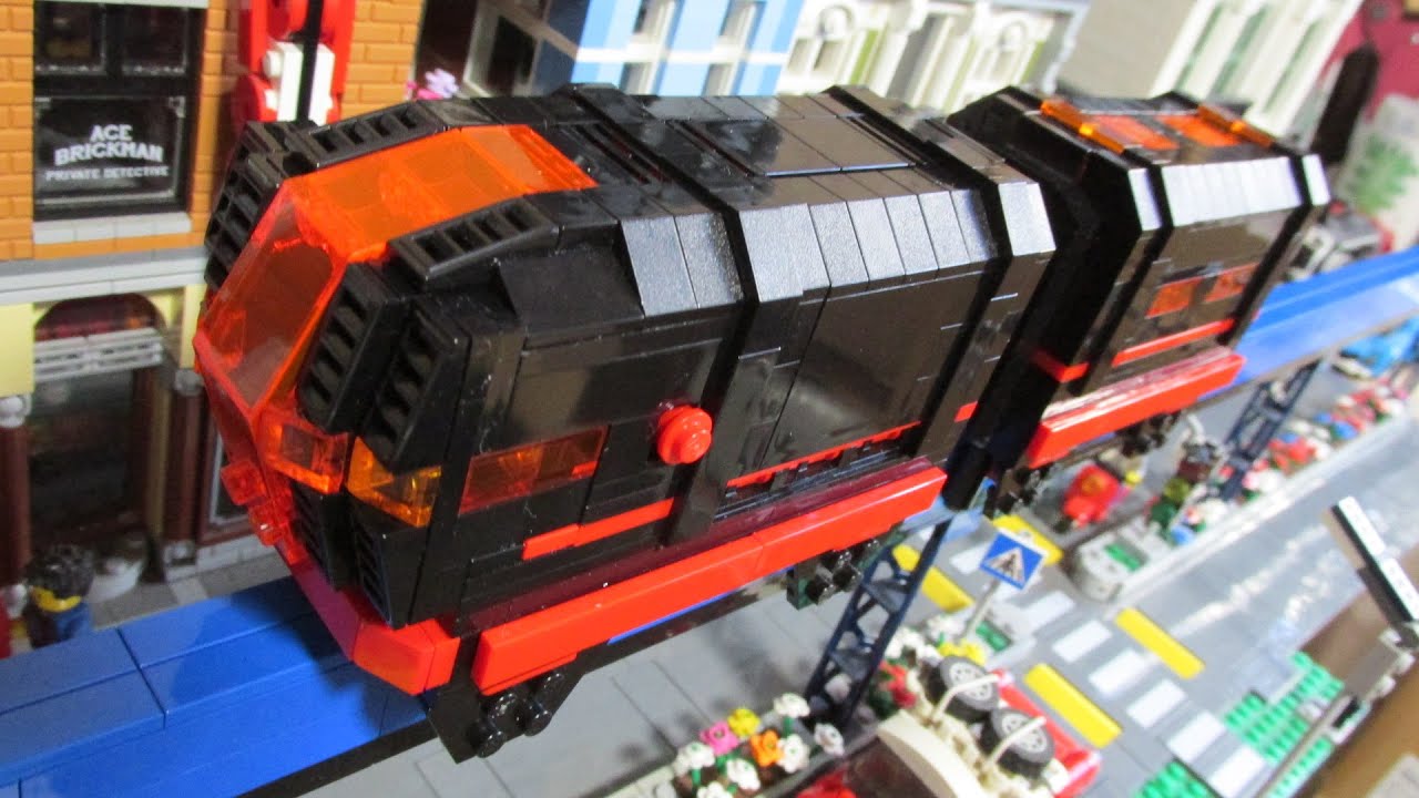 Lego mini-Space Monorail 3 - YouTube