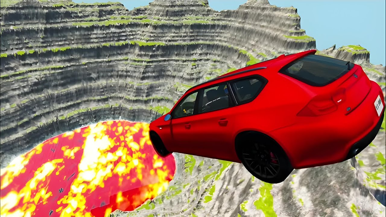 GAINT CAR VS LAVA BeamNG.Drive #beam #masterbeam #beamngdrive - YouTube