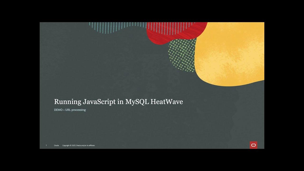 Demo: Running JavaScript in MySQL HeatWave – URL processing - YouTube
