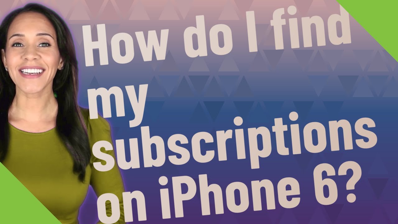 How do I find my subscriptions on iPhone 6? - YouTube