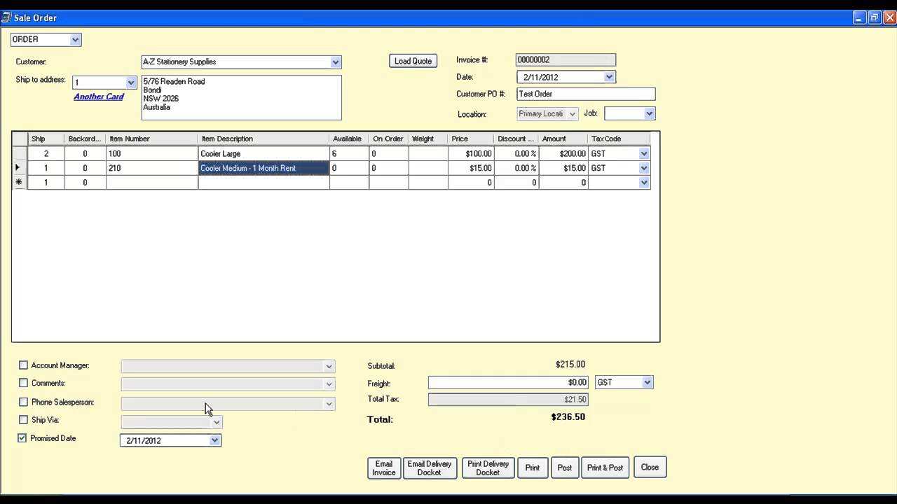 Pricing Matrix Add-on for MYOB - Sales Order & Invoice Entry - YouTube
