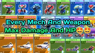 Every Mech And Weapon MAX Damage and HP🔥 || | Doovi