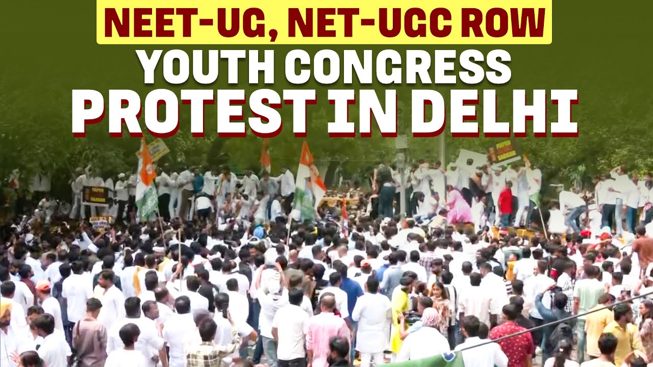 LIVE: Youth Congress Workers Stage Protest in Jantar Mantar Over NEET ...