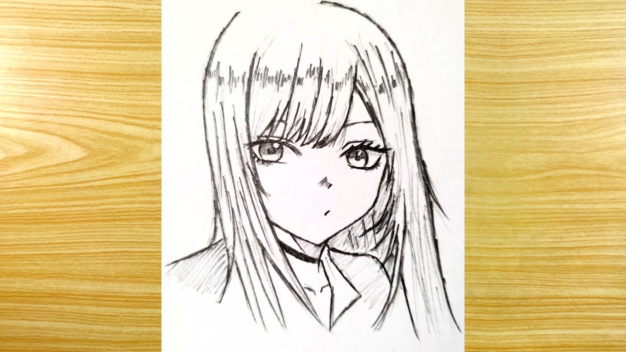 Easy to draw anime girl | how to draw marin kitagawa from my dress up ...