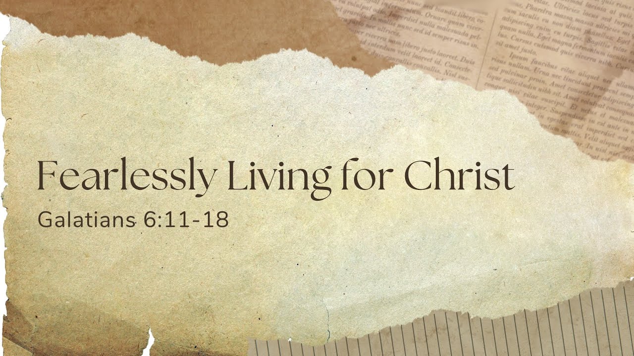 Fearlessly Living for Christ - YouTube