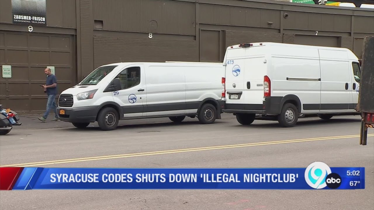 Syracuse codes shuts down illegal nightclub - YouTube