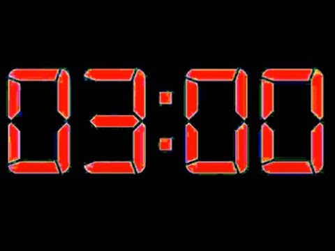 3 minutes timer, 180 seconds - YouTube