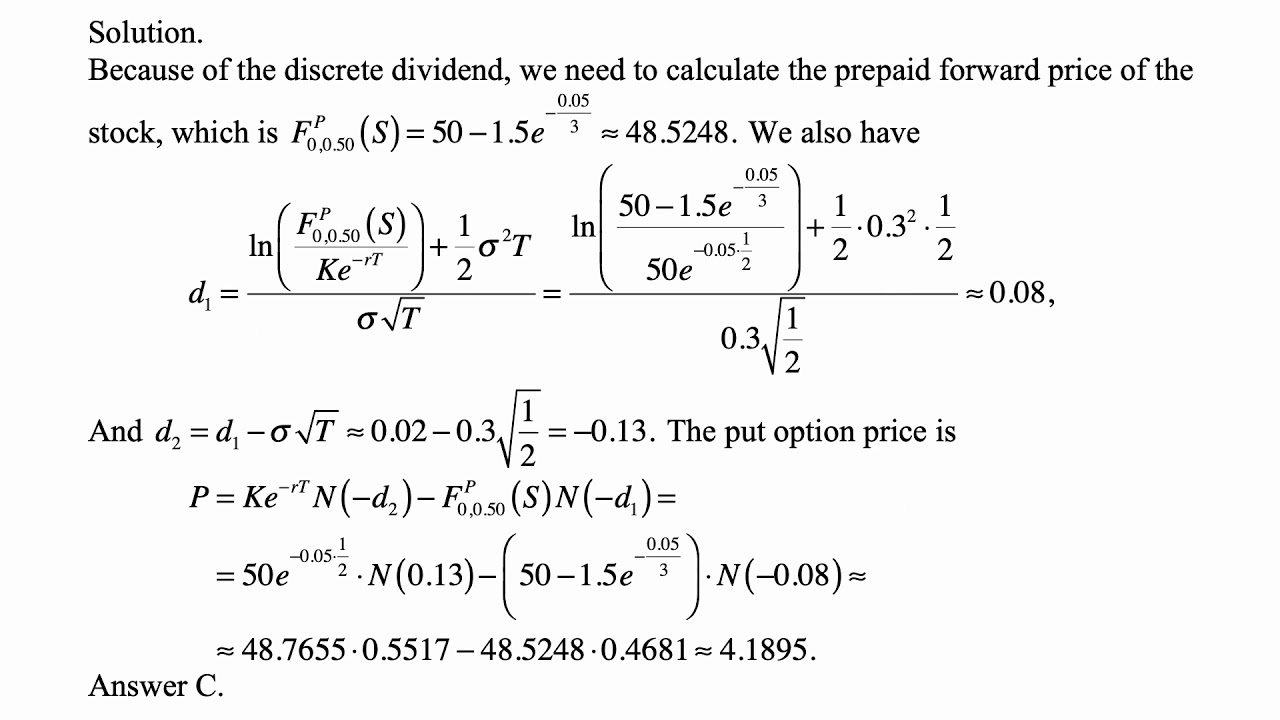 Exam IFM exercise for October 17, 2019 - YouTube
