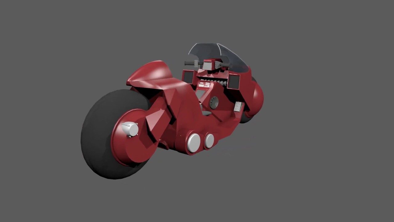 AKIRA BIKE 3D MODEL - YouTube