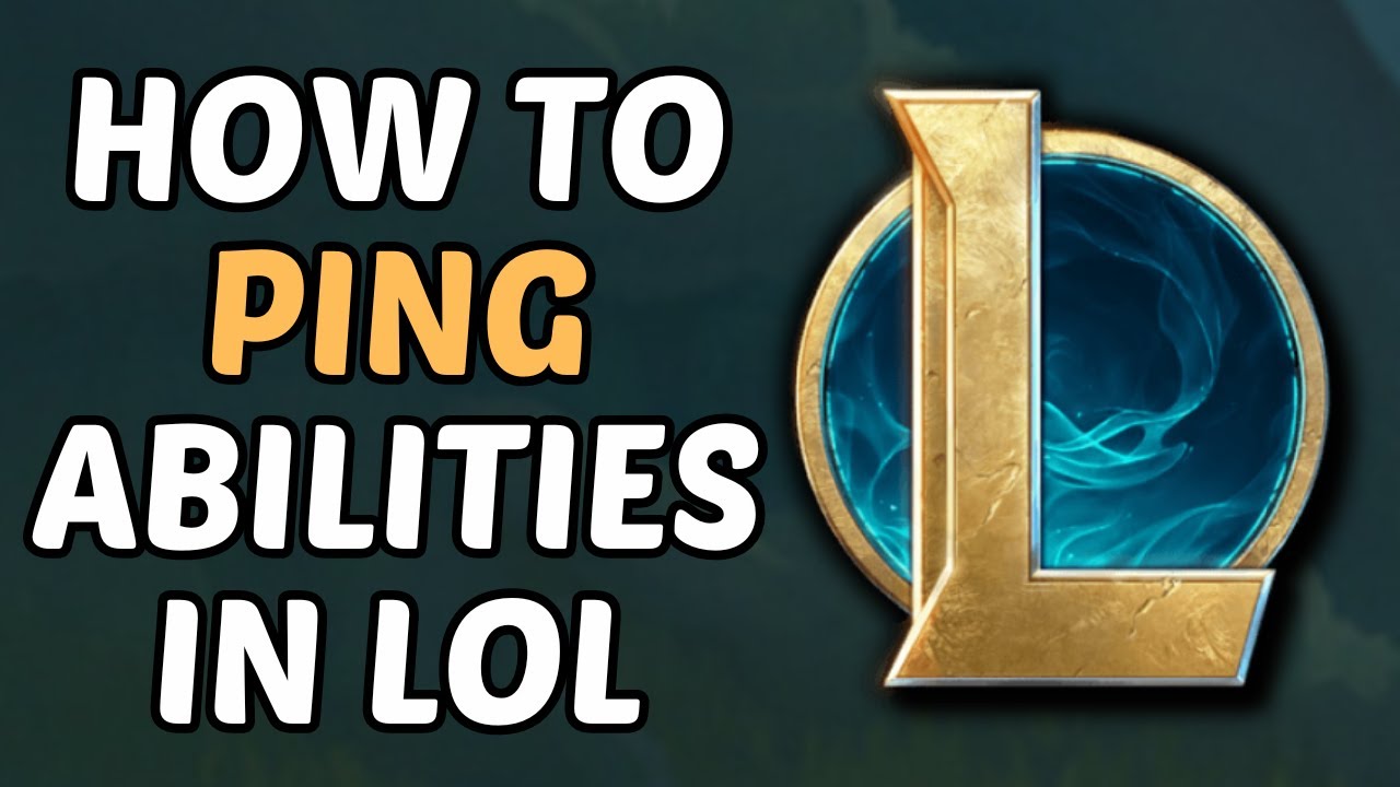 How To Ping Abilities In League Of Legends (2025) - YouTube