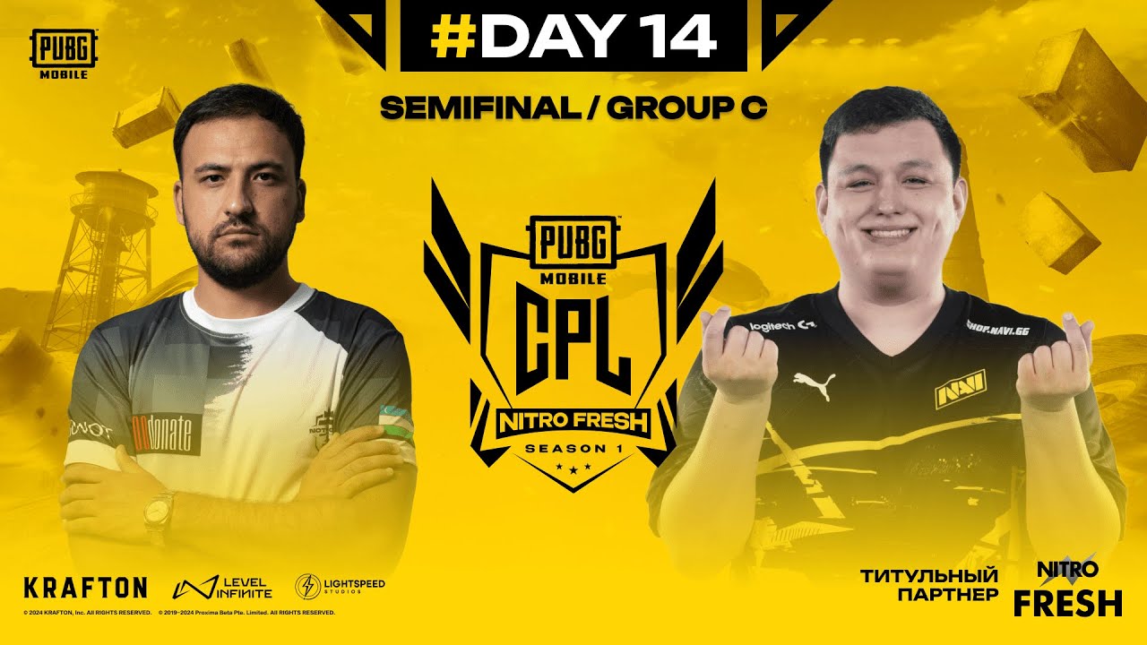 NITRO FRESH CPL PUBG MOBILE SEASON 1 | SEMIFINAL | DAY 14 - YouTube