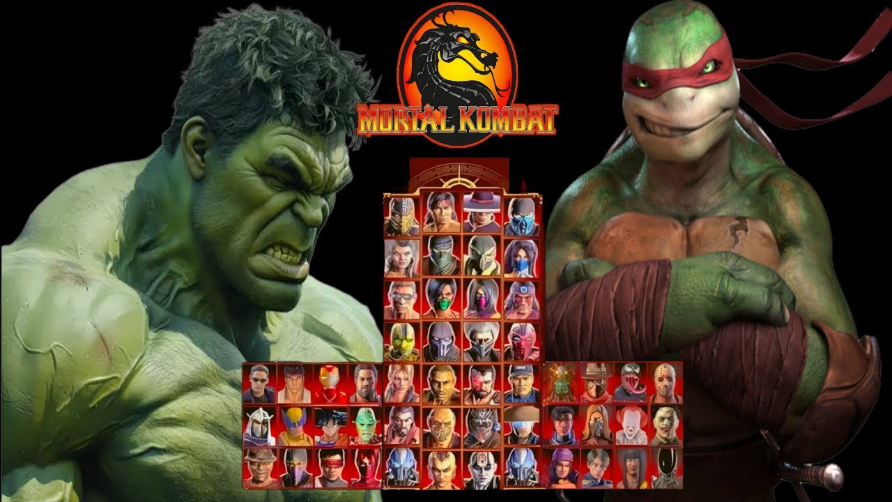 Mortal Kombat 9 - HULK & RAPHAEL MOD - NEW Expert Tag Ladder Gameplay ...