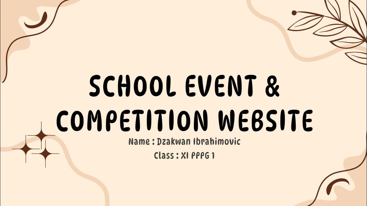 PROJEK STS - Website Event and Competition Website - 2025 - YouTube
