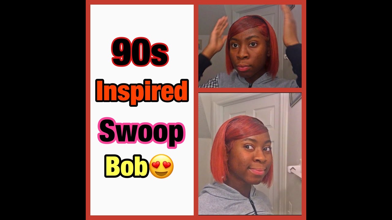 90s Inspired Swoop Bob😍(Little Brother Does Voiceover)😭😭 - YouTube