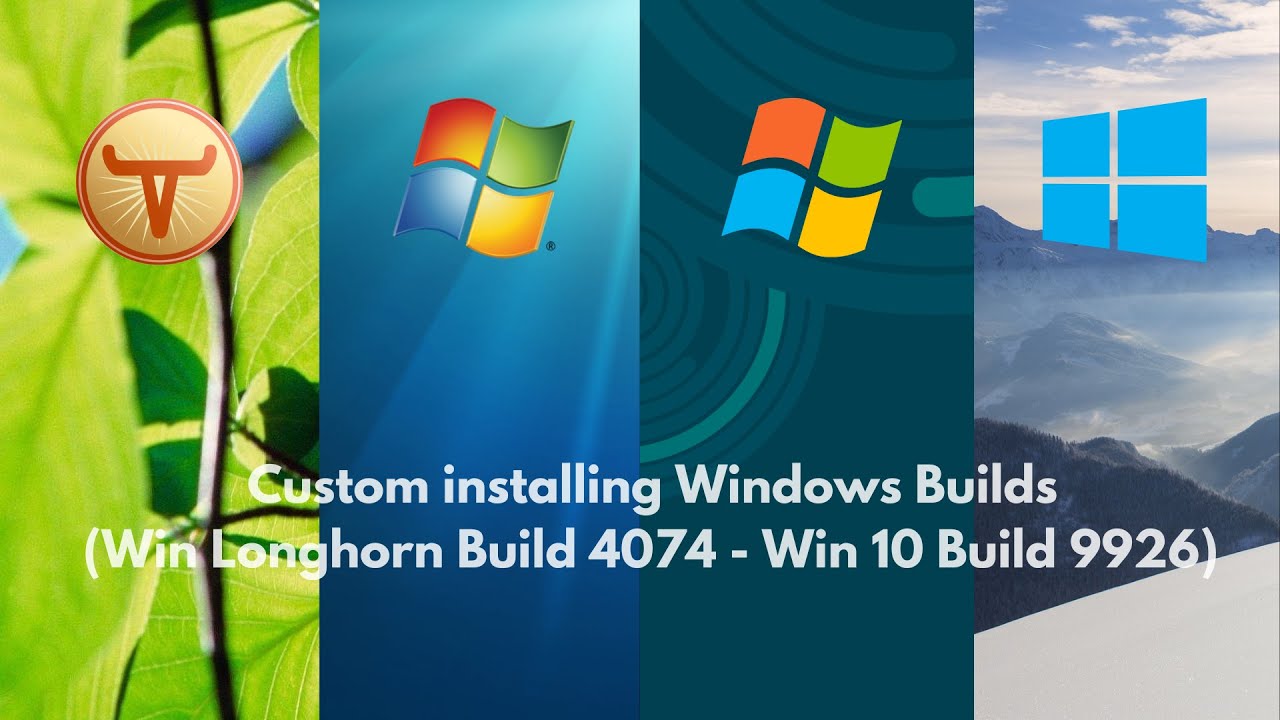 Custom installing Windows Builds (Windows Longhorn Build 4074 - Windows ...