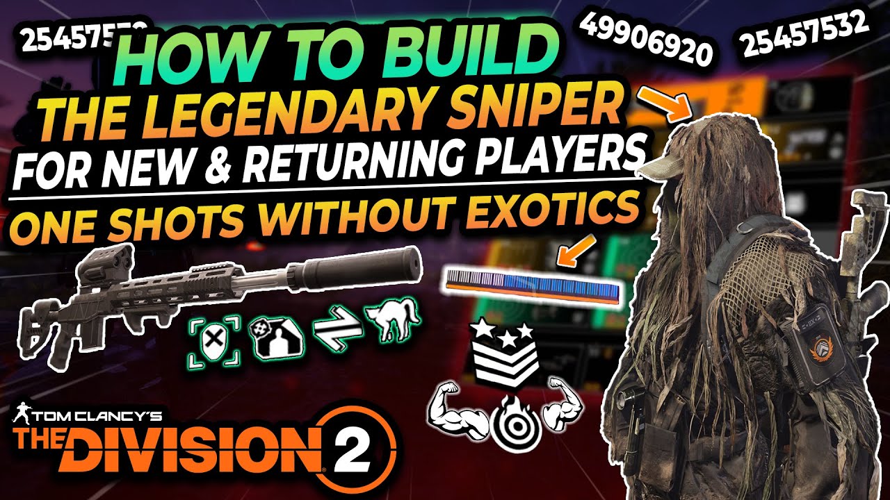 The Division 2 "LEGENDARY SNIPER BUILD FOR NEW AND RETURNING PLAYERS ...