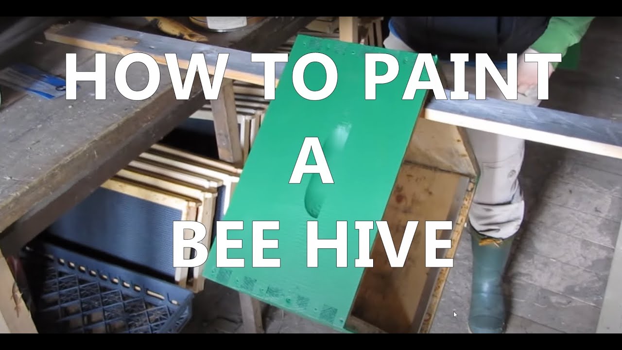 How to Paint Beehives - YouTube