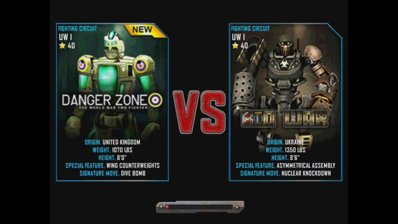 Real Steel WRB Danger Zone VS Bio War NEW ROBOT Update Halloween - YouTube