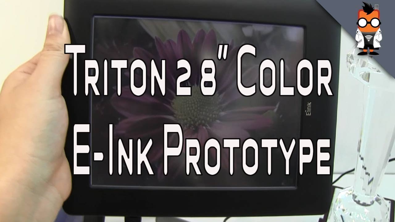 Triton 2 E-Ink Display Prototype - World's First 8" Color E-Ink Display ...