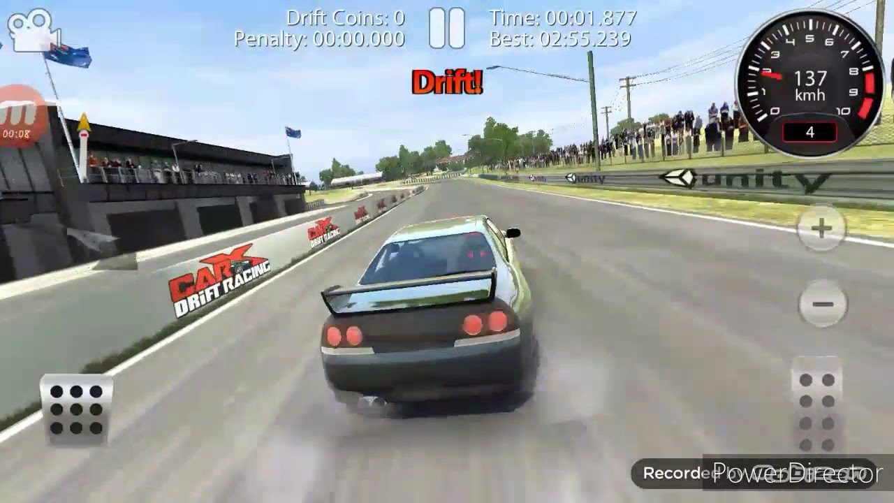 R33 Nissan skyline drifting on new map - YouTube