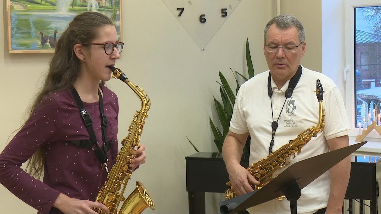 Jēkabpilī saksofona spēles audzēkņi piedalās Rīgas Saksofonu kvarteta ...