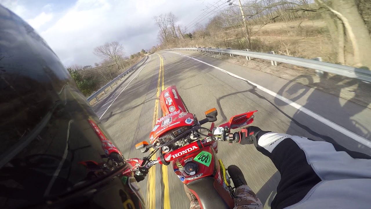 Motarded wheelie action - YouTube