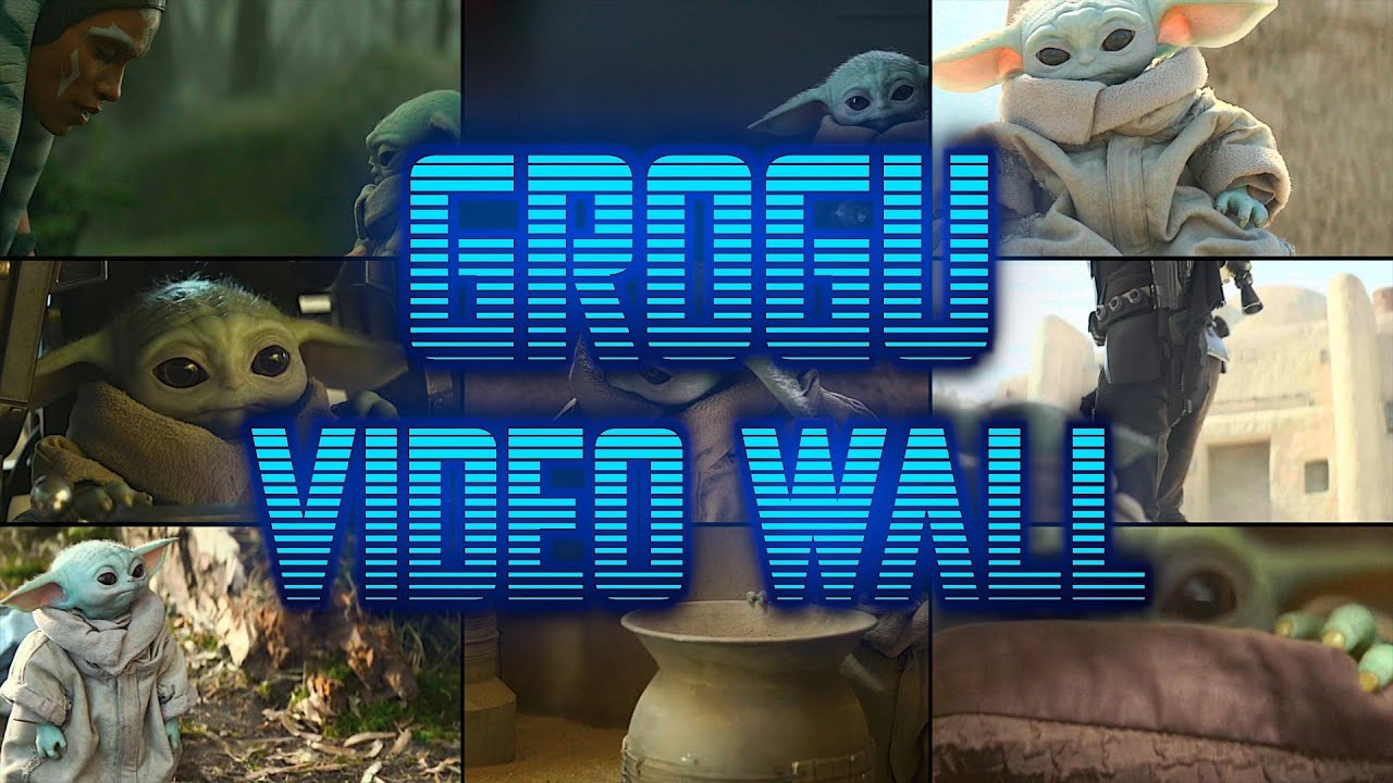 Grogu Video Wall (for B Roll) - YouTube