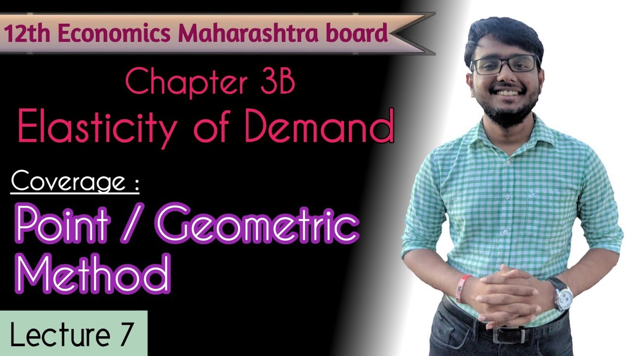 Elasticity of demand | Point / Geometric Method | 12th economics new ...