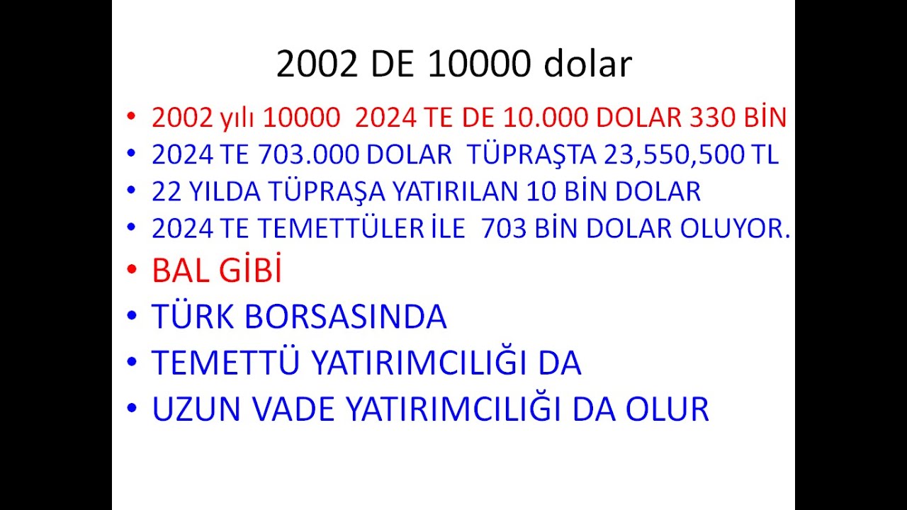T PRA A YATIRILAN 10 B N DOLAR 22 YILDA 700 B N DOLAR OLUYOR YouTube t-pra-a-yatirilan-10-b-n-dolar-22-yilda-700-b-n-dolar-oluyor-youtube