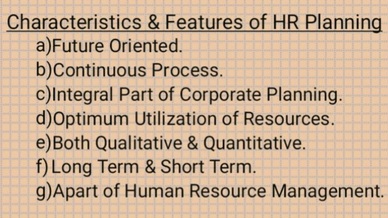 Human Resource Planning - YouTube