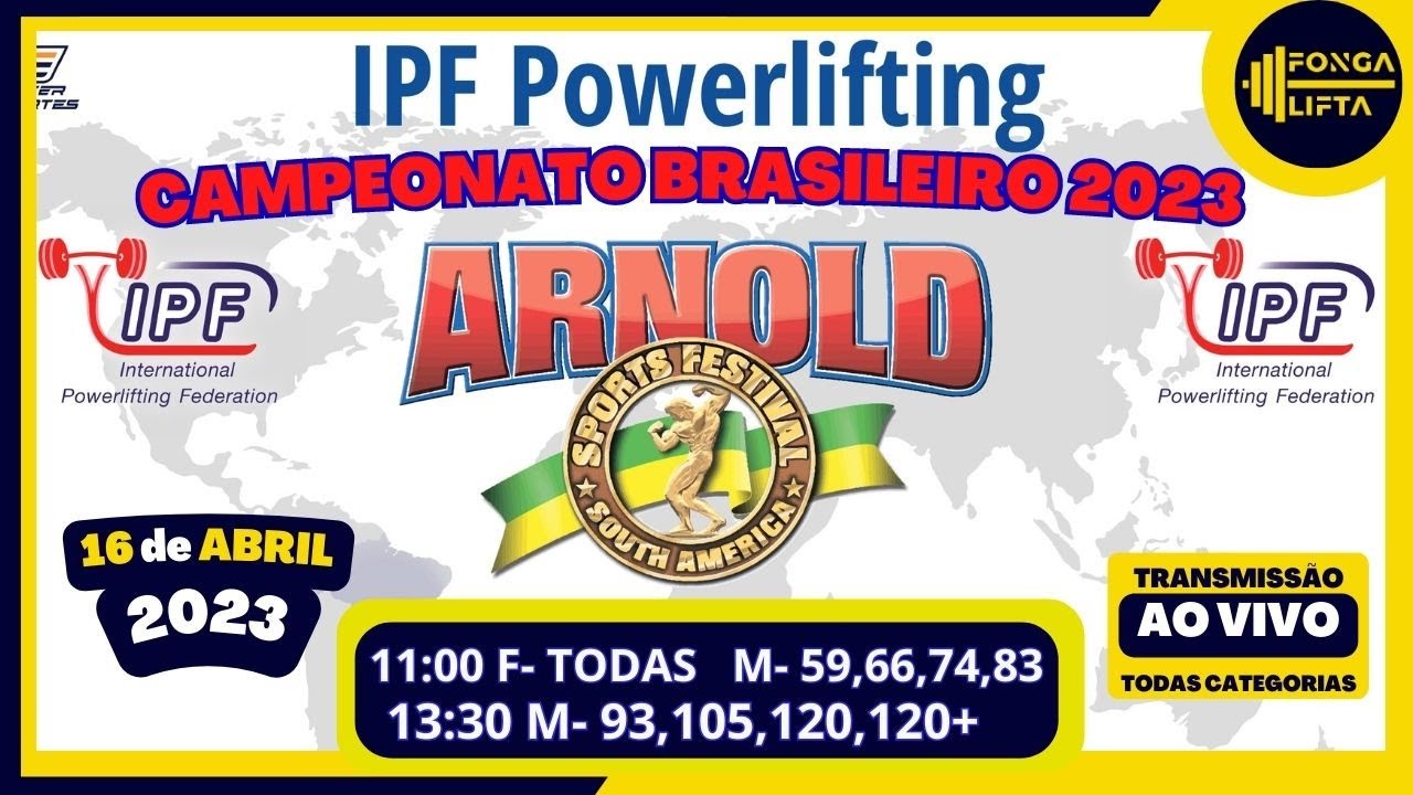 BRASILEIRO DE POWERLIFTING IPF EQUIPADO 2023 |TODAS CATEGORIAS| - YouTube